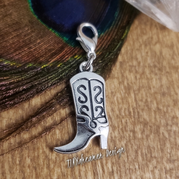 TINYdreamer Design | Jewelry | 525 Silver Cowgirl Boot Charm For ...